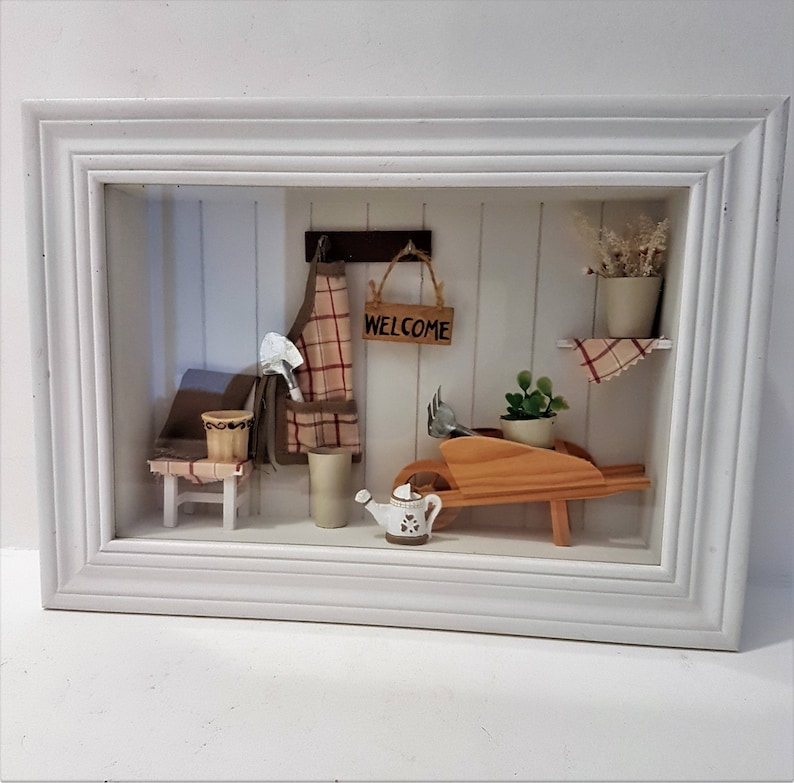 Country Living Shadow Box Garden Themed. - Etsy