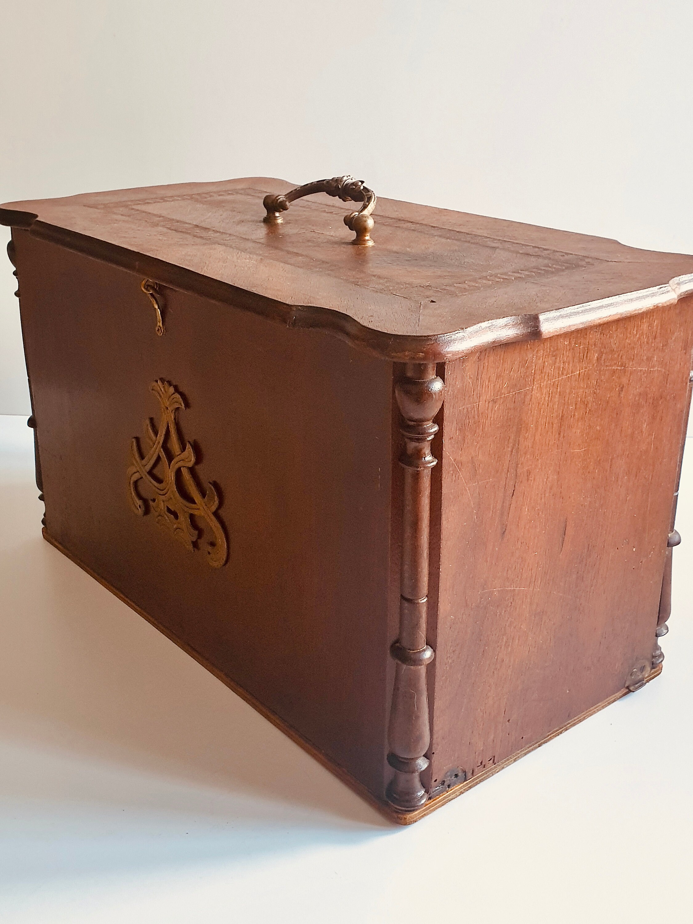 LARGE OVERSIZED Antique Memory Chest Wooden Storage Trunk - Etsy