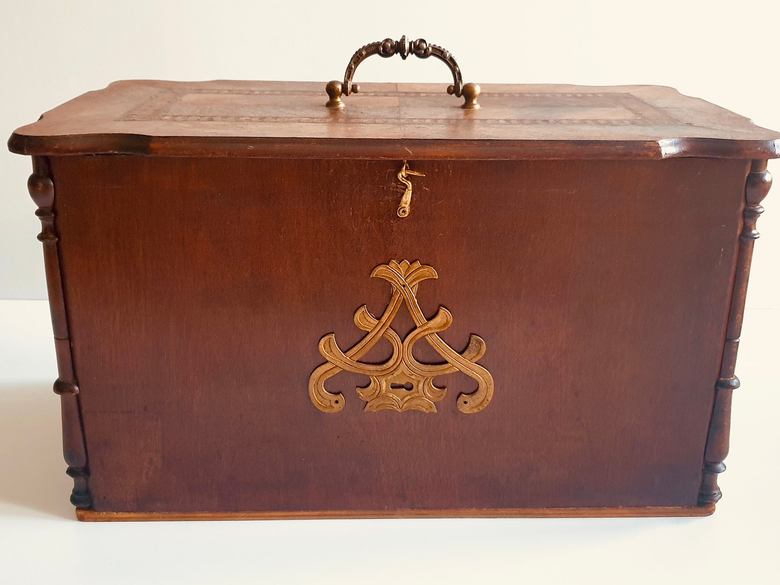 LARGE OVERSIZED Antique Memory Chest Wooden Storage Trunk - Etsy