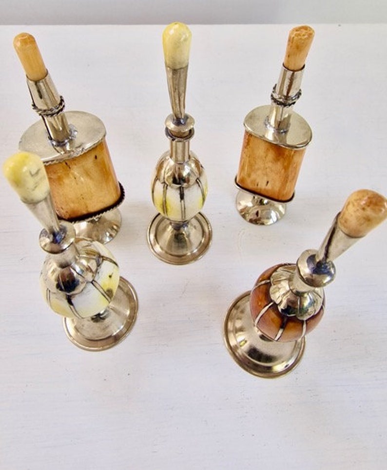 Arabic Mascara Kohl Stick Silver Colour Metal Amber Bone Eyeliner ...