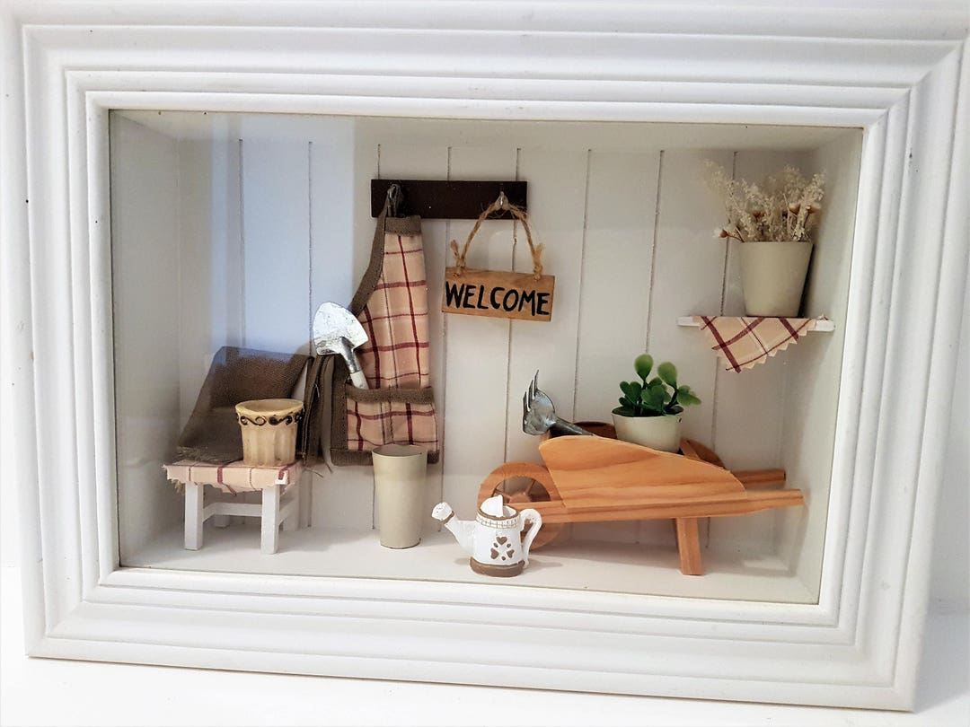 Country Living Shadow Box Garden Themed. - Etsy