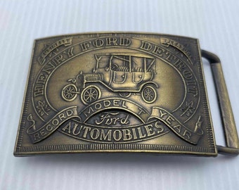Vintage Car Belt Buckle - Etsy
