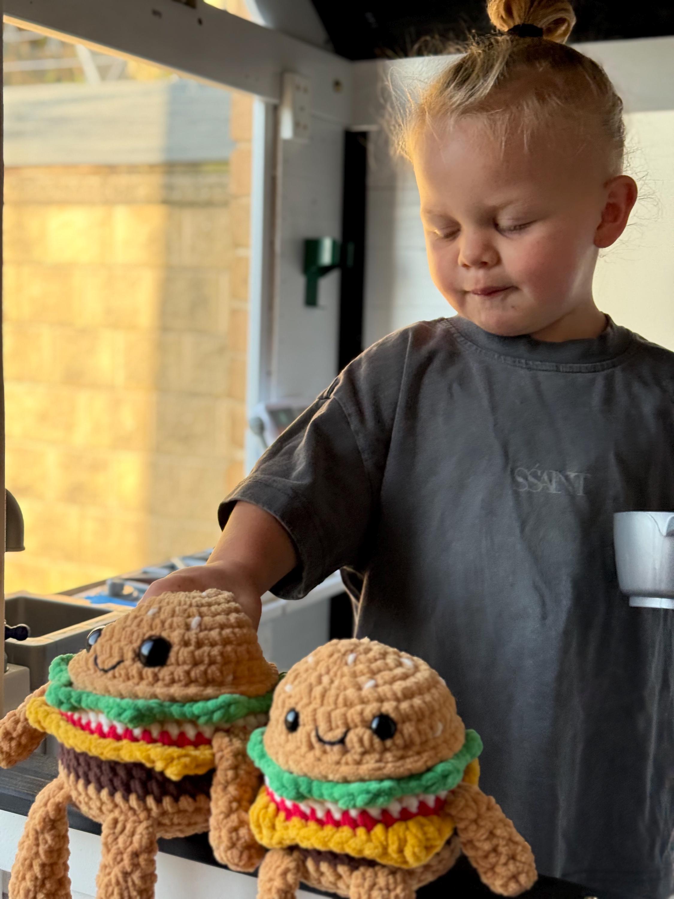 Biggie and Benny the Burgermen Bundle, Crochet Hamburger Pattern ...