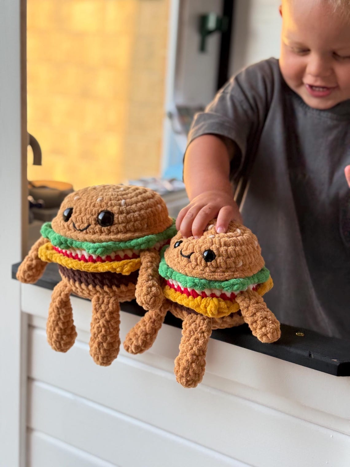 Biggie and Benny the Burgermen Bundle, Crochet Hamburger Pattern ...