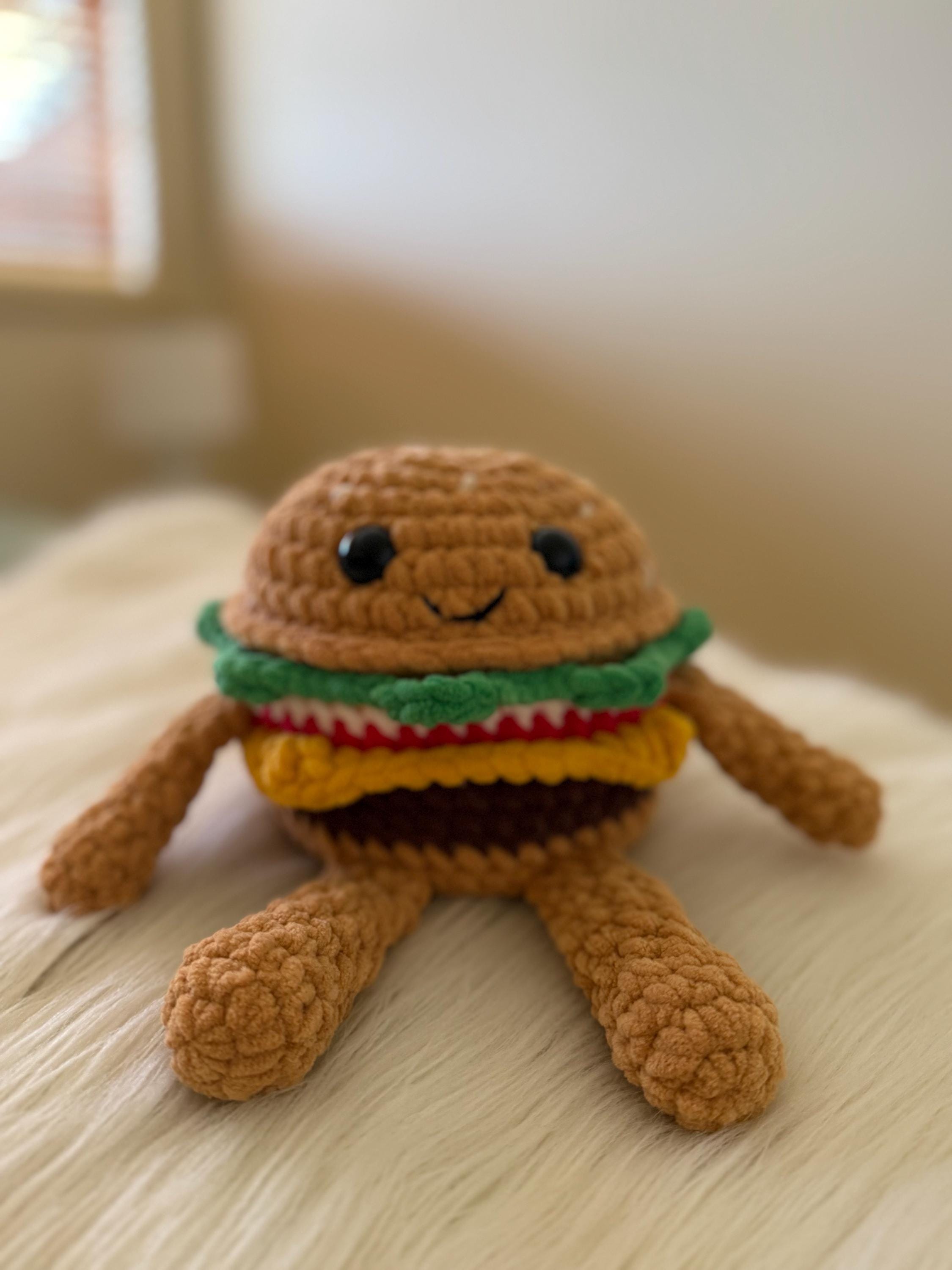 Biggie and Benny the Burgermen Bundle, Crochet Hamburger Pattern ...