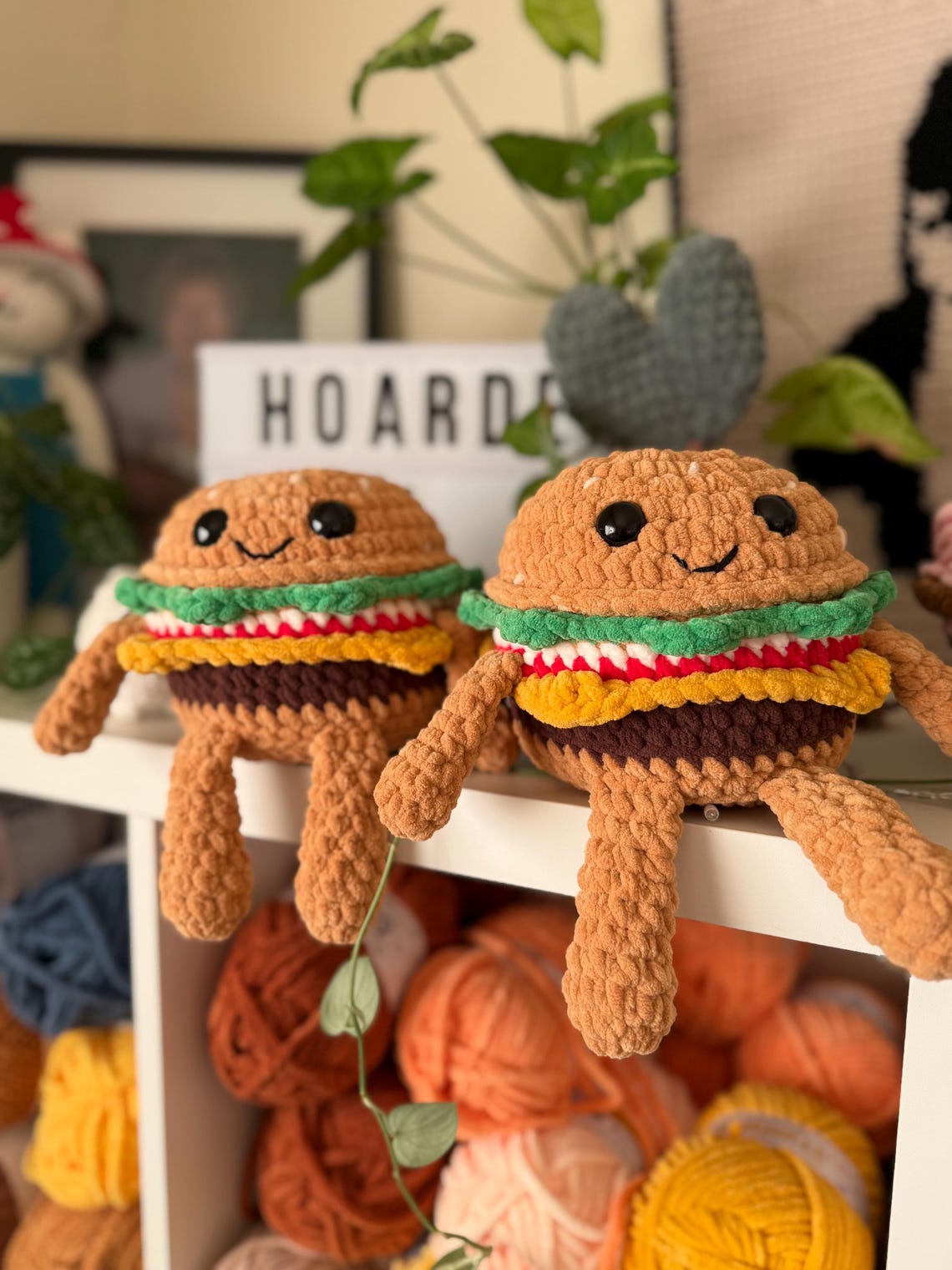 Biggie and Benny the Burgermen Bundle, Crochet Hamburger Pattern ...