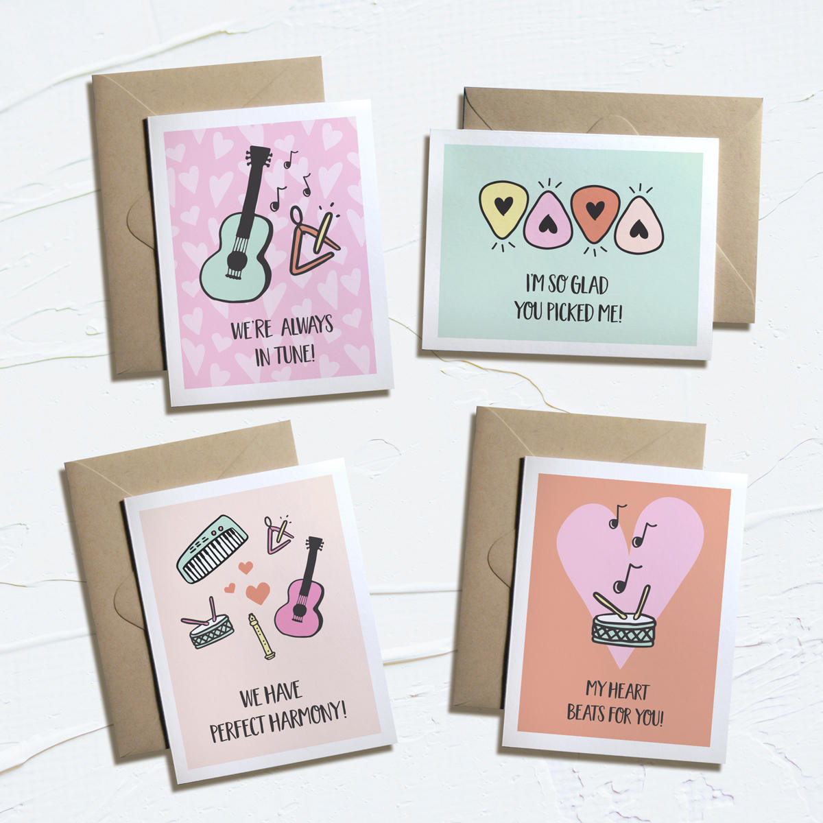 Music Valentine Card Pack! Printable Valentines Cards, Music Cards ...