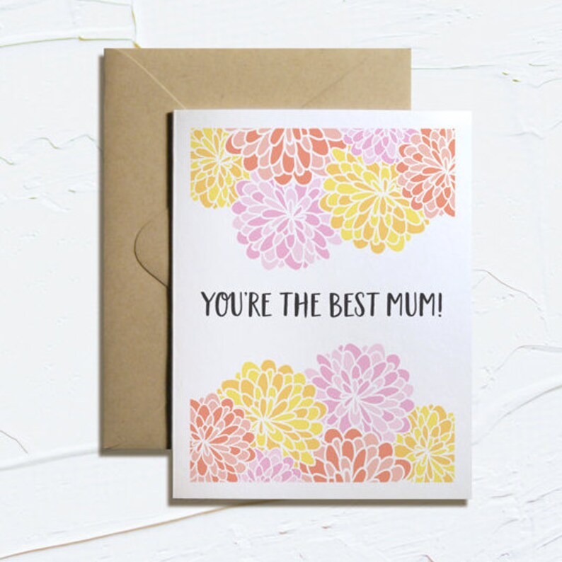 You're the Best Mum! Printable Mother's Day Card, Instant Download ...