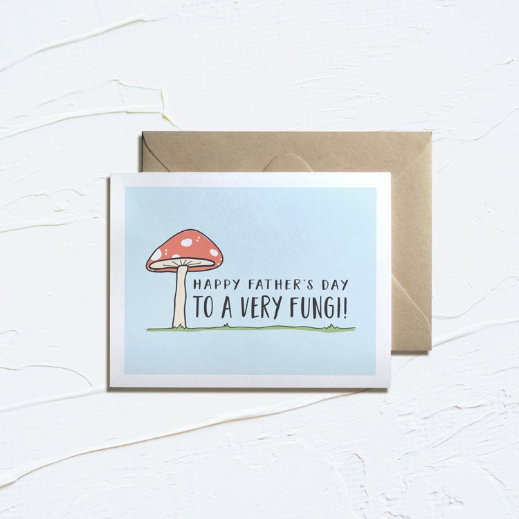 Very Fungi! - Printable Father's Day Card, Instant Download, Dad Cards ...