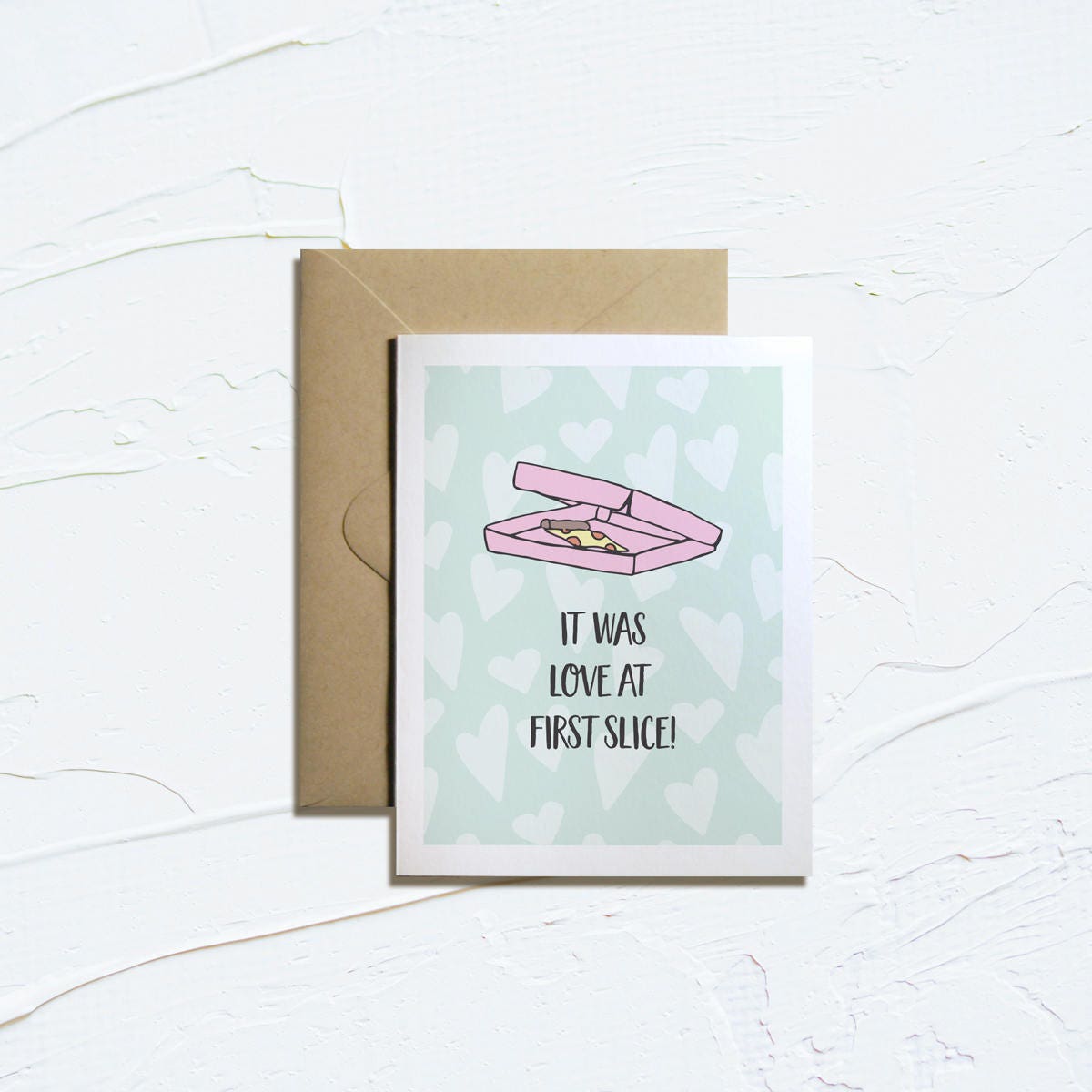 Printable Valentine Card- It Was Love at First Slice! Funny Valentines ...