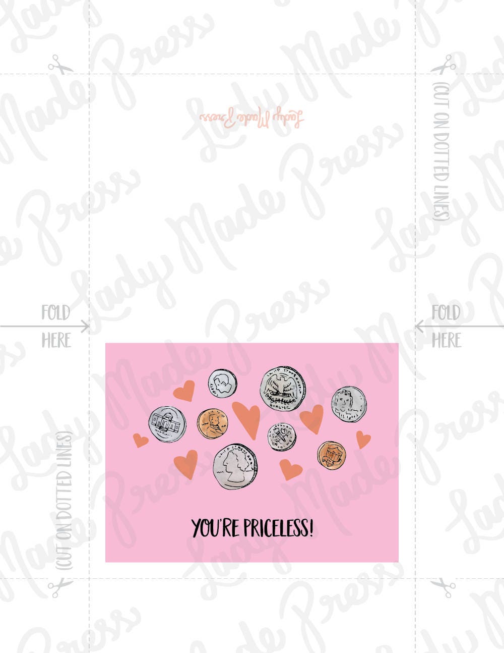 Printable Valentine Card You're Priceless Printable Valentines Cards ...