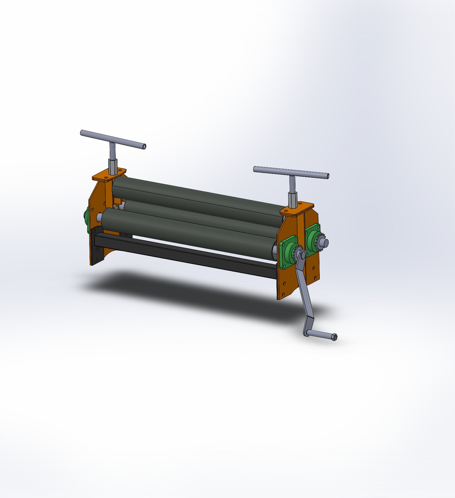 Roller Dxf Files and Plans for a 36 Inch Plate Roller. - Etsy