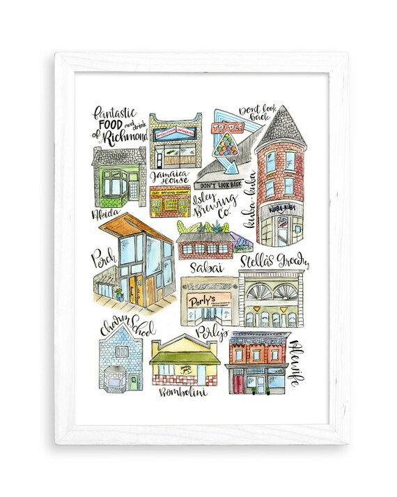 Richmond Restaurants RVA Virginia Perch Charm School | Etsy