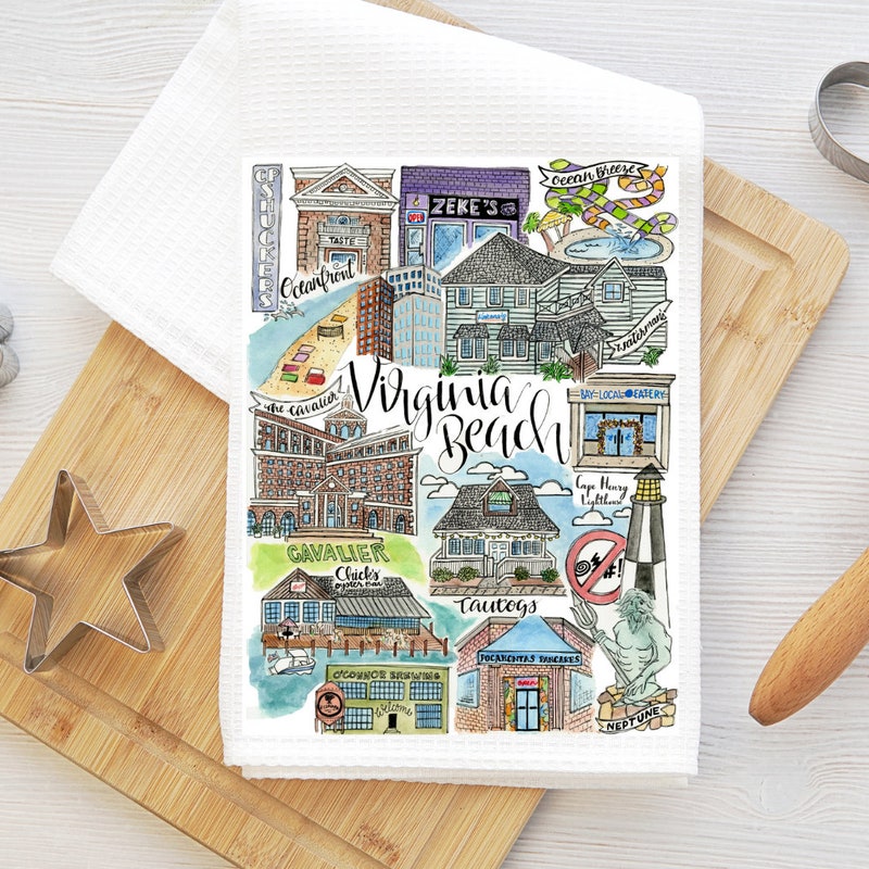 Beach Tea Towel - Etsy