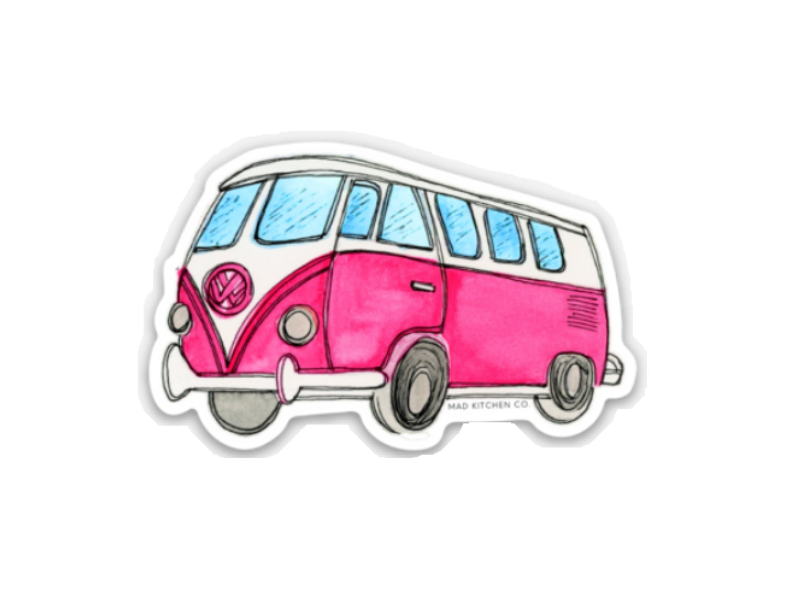 Pink Volkswagen Hippie Van