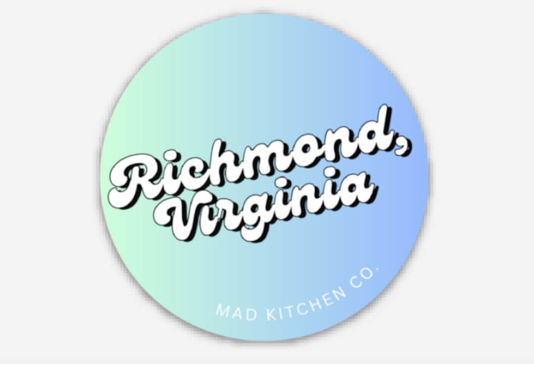 Richmond, VA Sticker | Vinyl, Scratch-proof, Gift, Souvenir, Retro ...