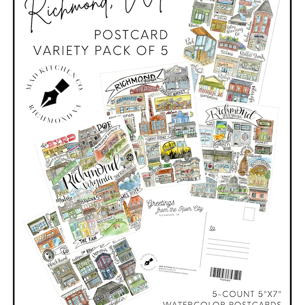 Postcard Pack - Etsy