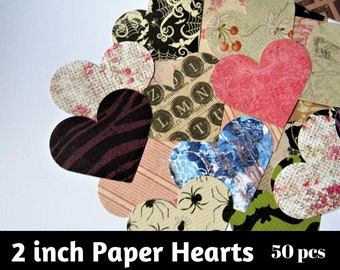 Paper heart cutouts | Etsy