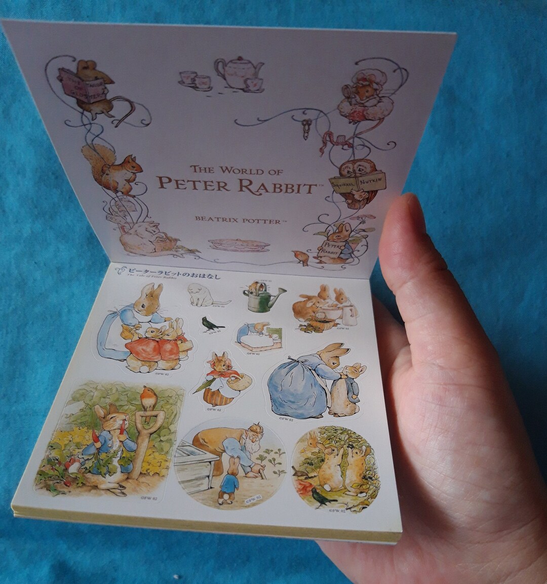 Peter Rabbit and Friends Mini Stickers Book Japan - Etsy