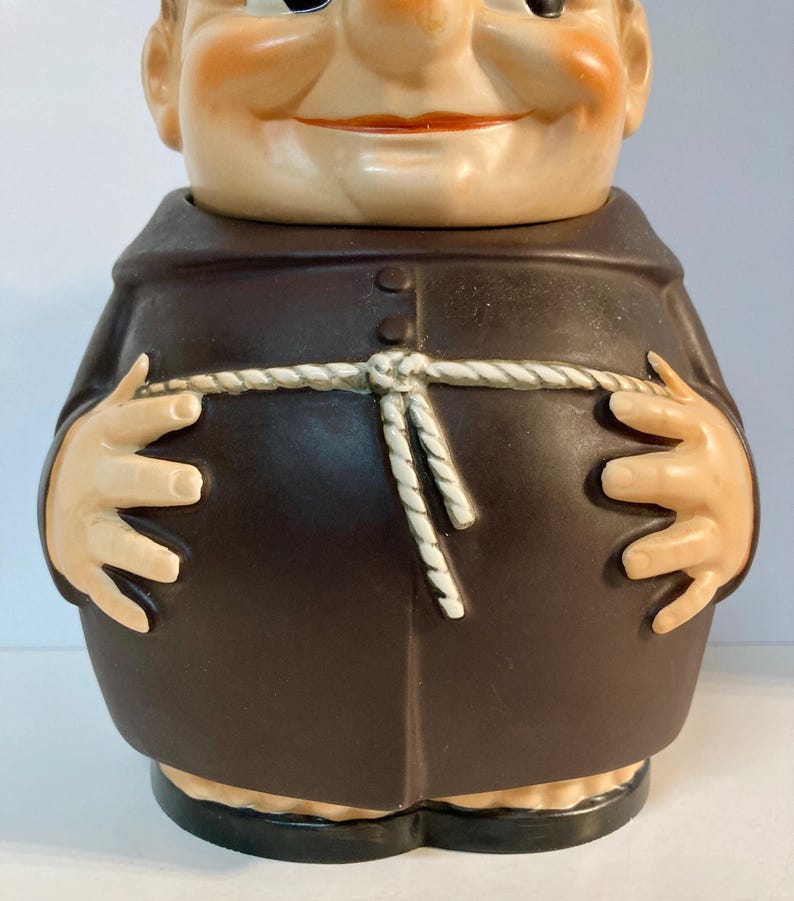Friar Tuck Monk Goebel West Germany K29 Toes Showing Cookie Jar & Cover ...