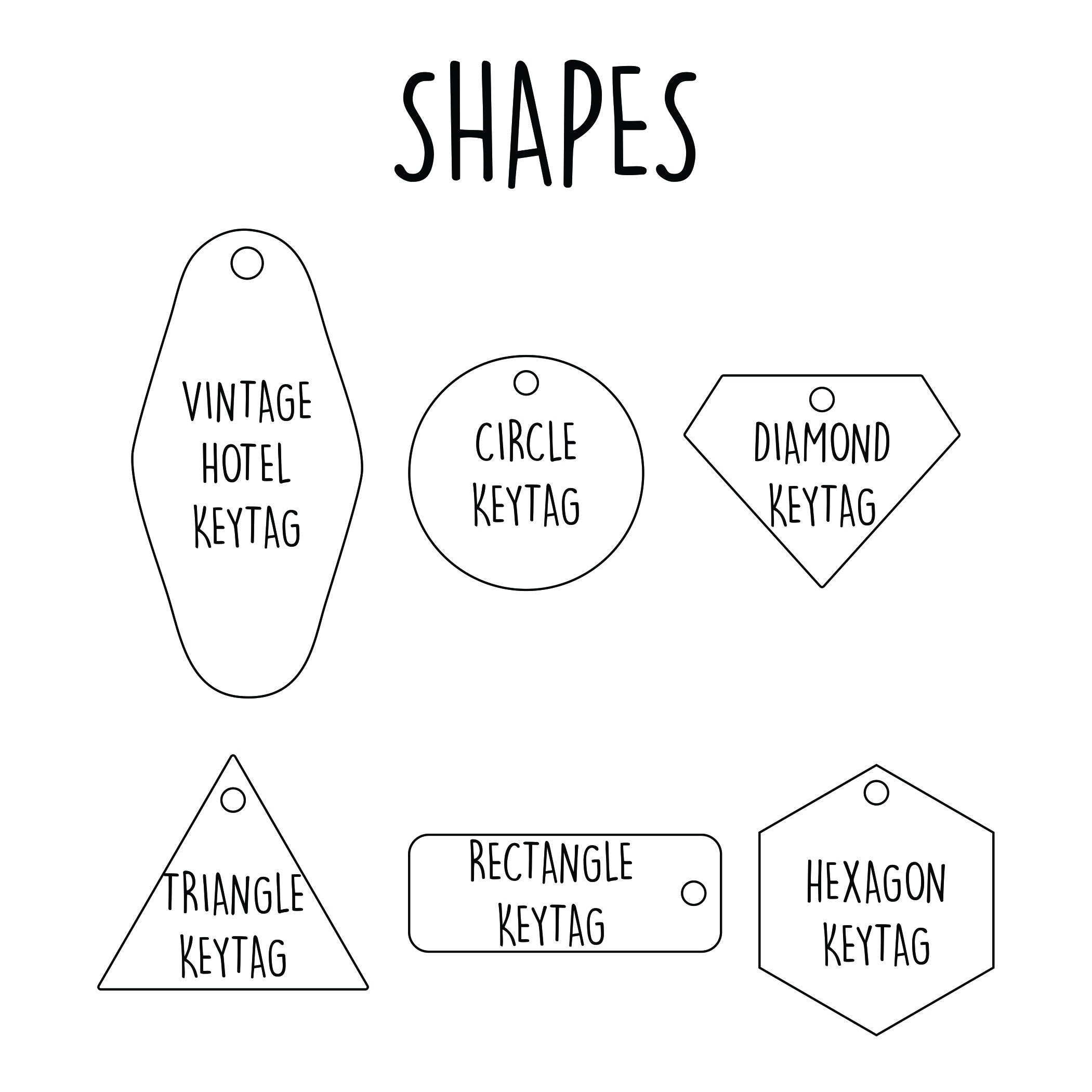 CUSTOM, Vintage Hotel Key Tag, Diamond Keytag, Hexagon Keytag ...