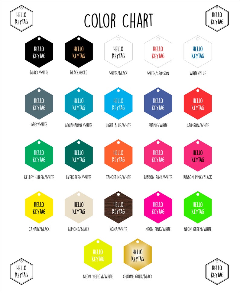 CUSTOM, Vintage Hotel Key Tag, Diamond Keytag, Hexagon Keytag ...