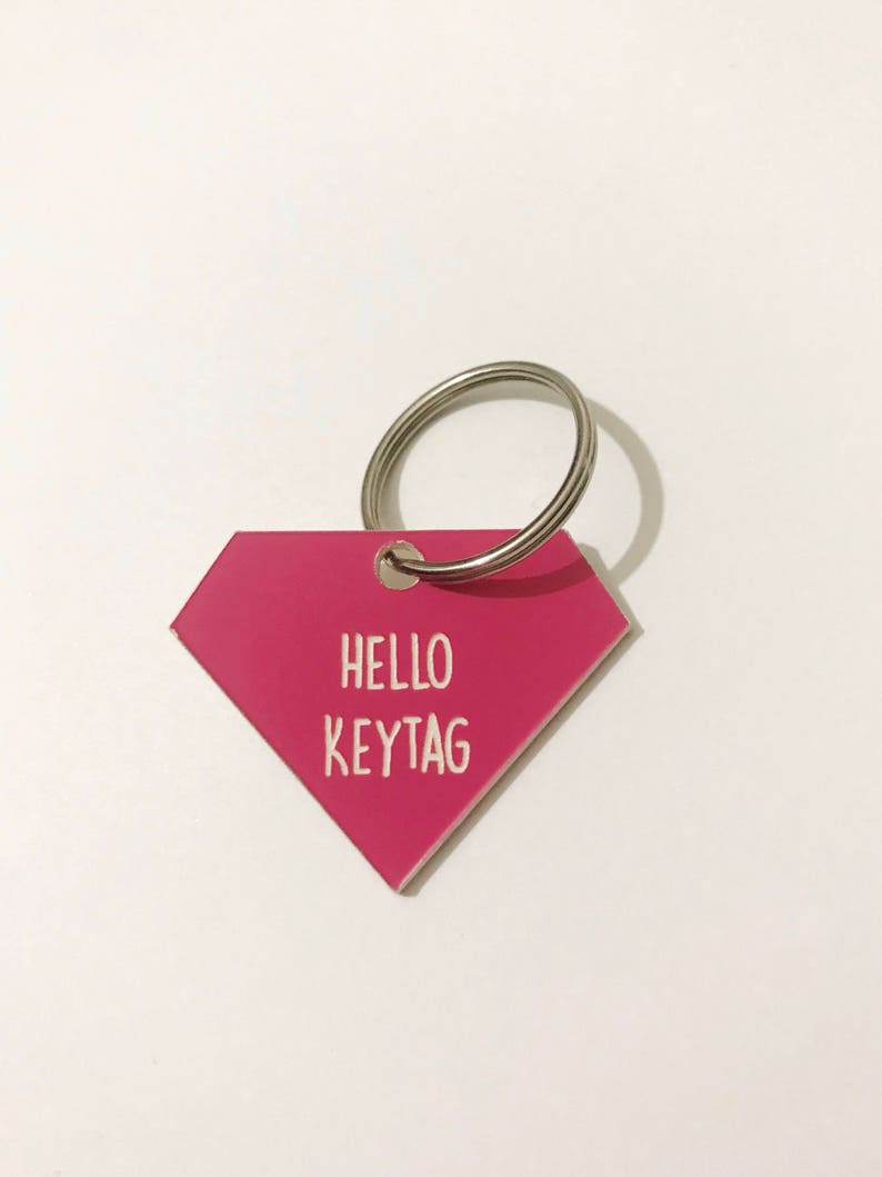 CUSTOM, Vintage Hotel Key Tag, Diamond Keytag, Hexagon Keytag ...