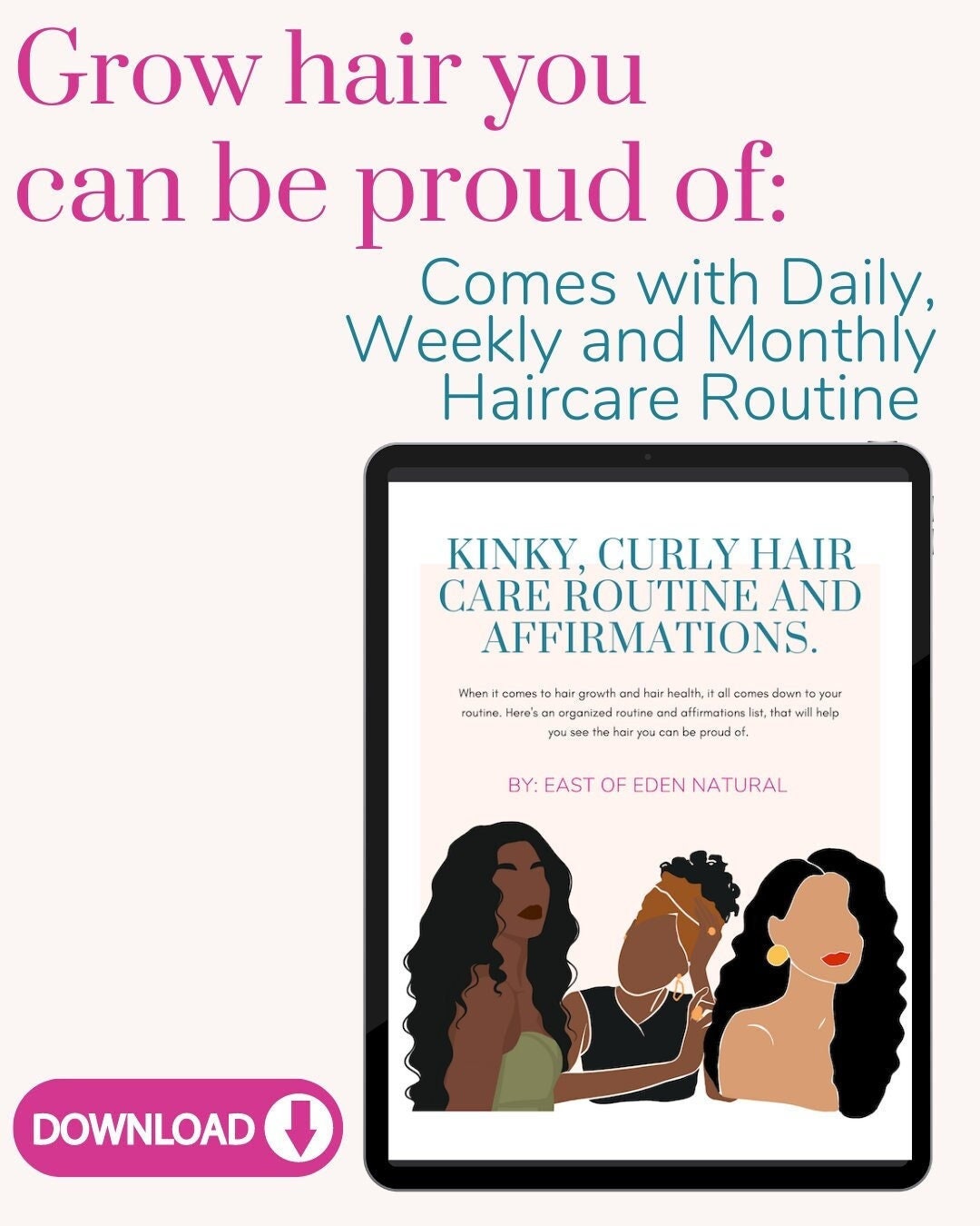 Ebook Kinky, Curly Hair Routine for Longer, Stronger Hair, and Daily ...