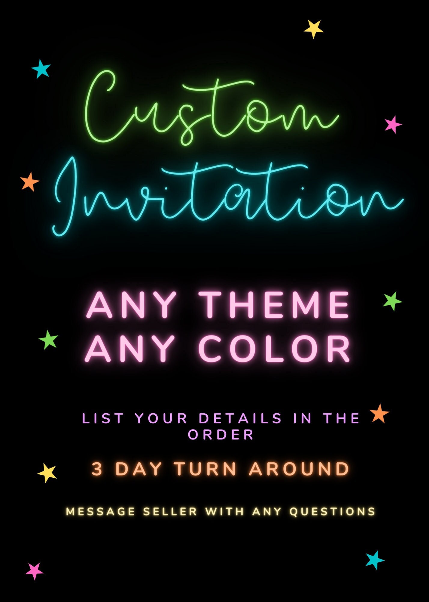 Custom Digital Invitation Design | Birthday Party Invitation | Wedding ...