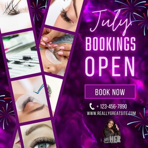 2024 Monthly Booking Flyer, Fully Editable instant Download - Etsy