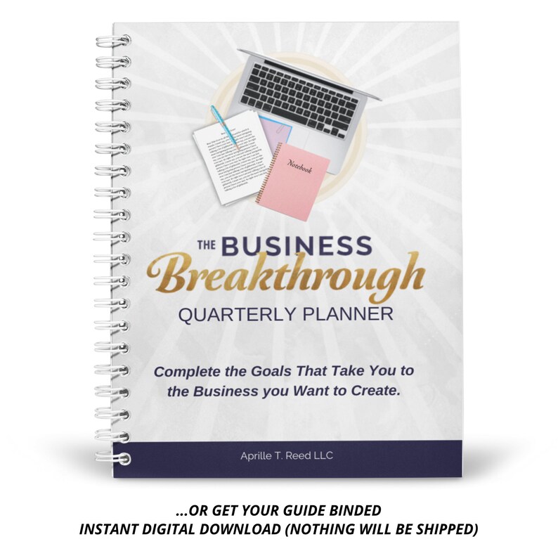 Breakthrough Business Planner, Quarterly Planner, Printable & Fillable ...
