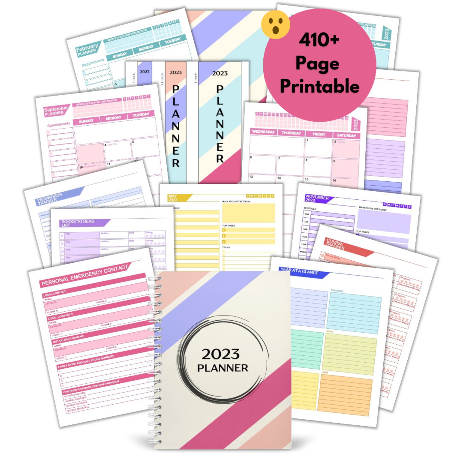 2023 Daily Planner, to Do List Template, Daily Checklist Printable ...