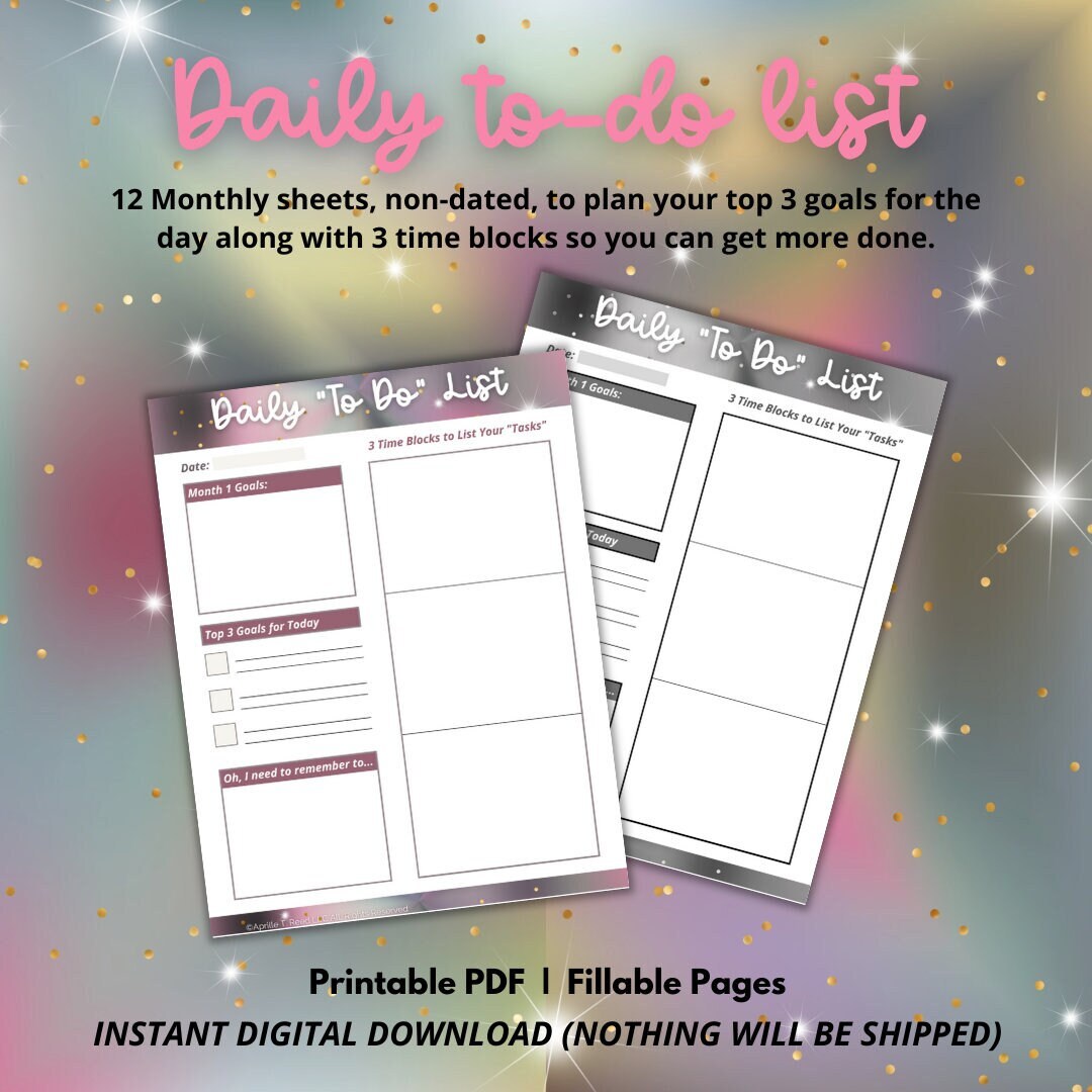 Minimal to Do List Printable, Daily Task Planner, Simple Tasks List ...