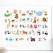 Alphabet Poster Animal Nursery ABC Kids Wall Art Animal Alphabet Print ...