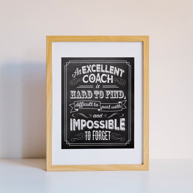 Thank You Gift for Coach PRINTABLE, Coach Goodbye Gift, Coach ...