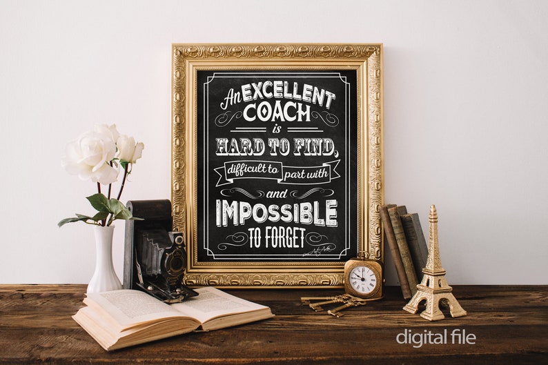 Merci cadeau pour Coach imprimable, entraîneur Goodbye cadeau ...