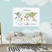Adventure Awaits World Map Poster for Kids Room Decor Nursery - Etsy