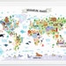 Adventure Awaits World Map Poster for Kids Room Decor Nursery - Etsy