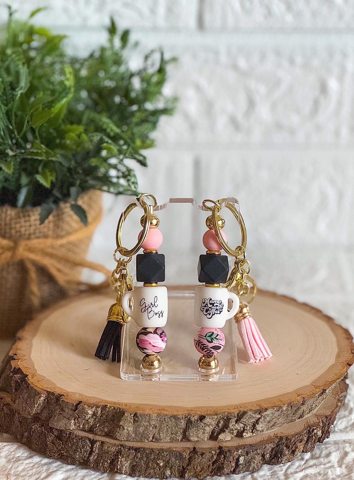 Silicone Bar Keychains | Mama Needs Coffee | Girl Boss | Bag Charm ...