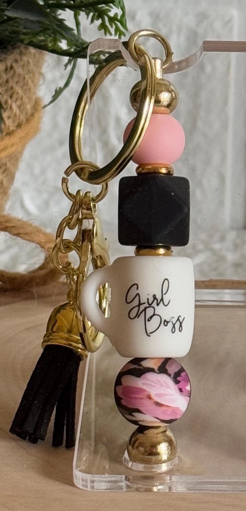 Silicone Bar Keychains | Mama Needs Coffee | Girl Boss | Bag Charm ...
