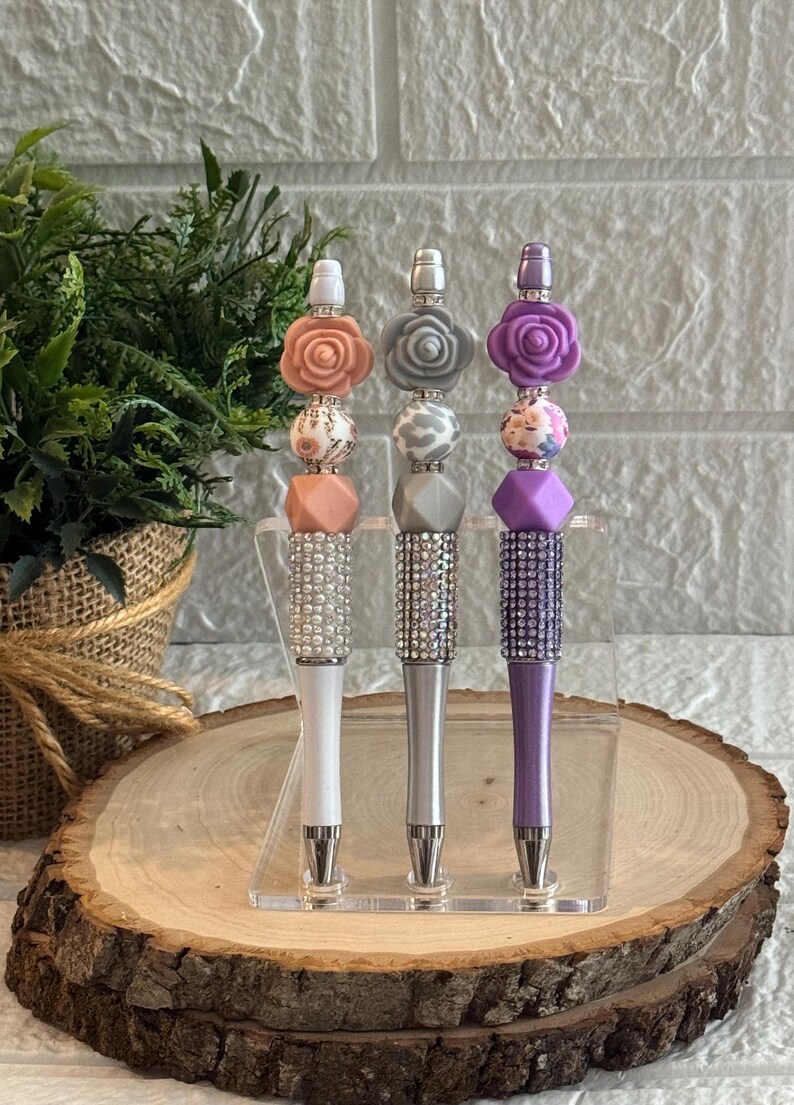 Decorative Beaded Pen | Fancy Ballpoint Pen | Floral Pen | Gift for Her ...