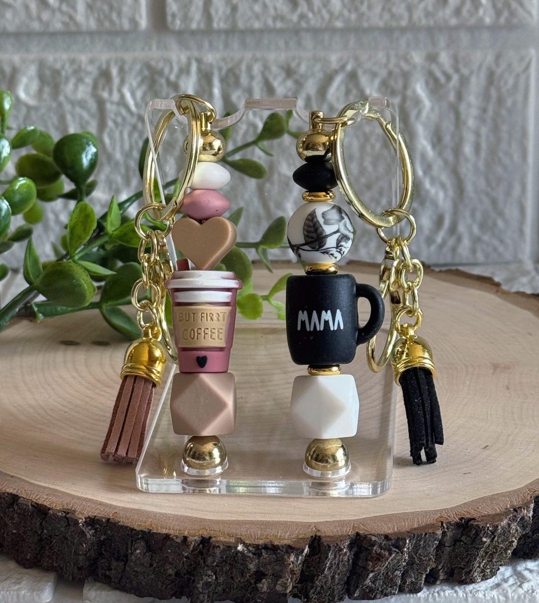 Keychains | Mama Keychain | but First Coffee | Bag Charm | Silicone ...