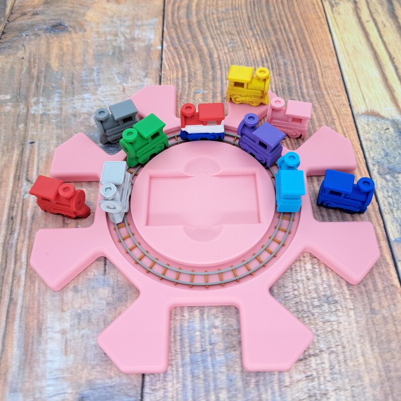 Mexican Train Domino Hub and Marker Set - up to 8 Players, 10 Colorful ...