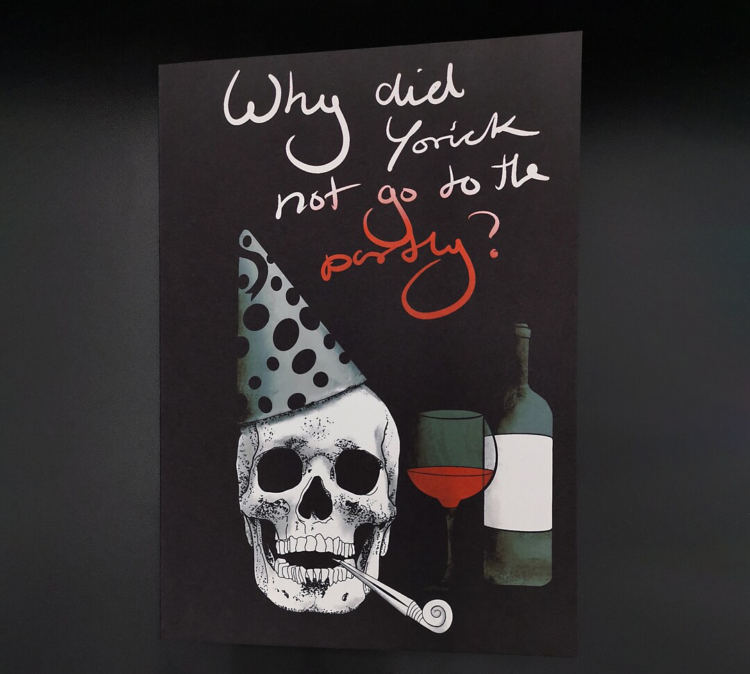 A5 Greeting Card, Gothic, Dark Humour, Goth Valentines Day, Skull Gift ...