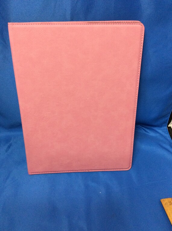 NEW COLOR in PINK Portfolio with custom name engraved | Etsy