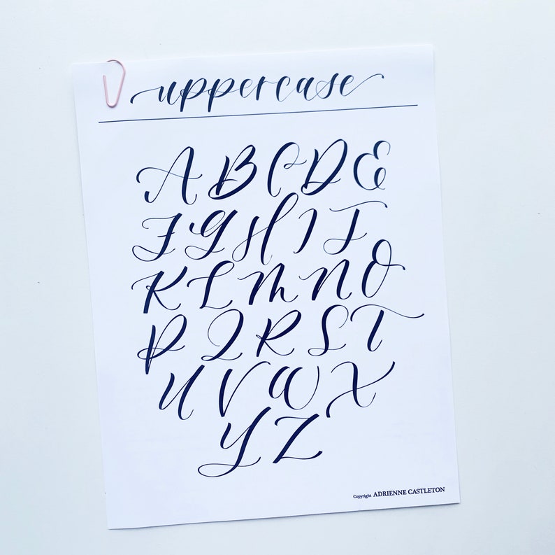 DIGITAL Beginner Modern Calligraphy Workbook - Etsy