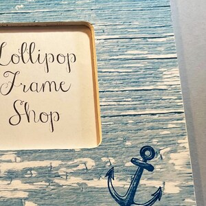 Nursery Decor-frame With Ocean Theme Nautical Anchor Nautical Gift ...