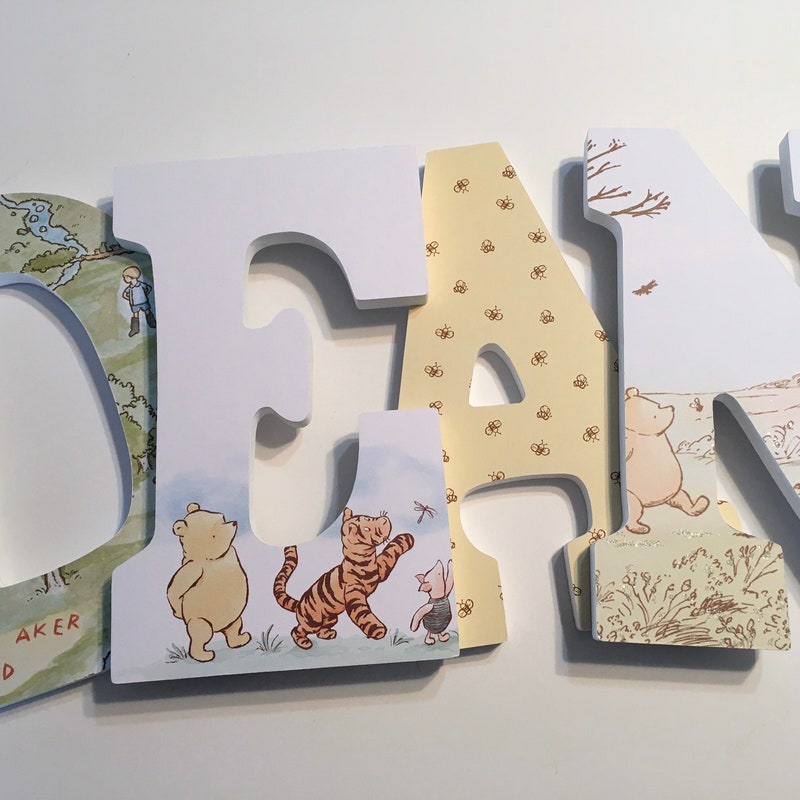 Winnie Pooh Letters - Etsy