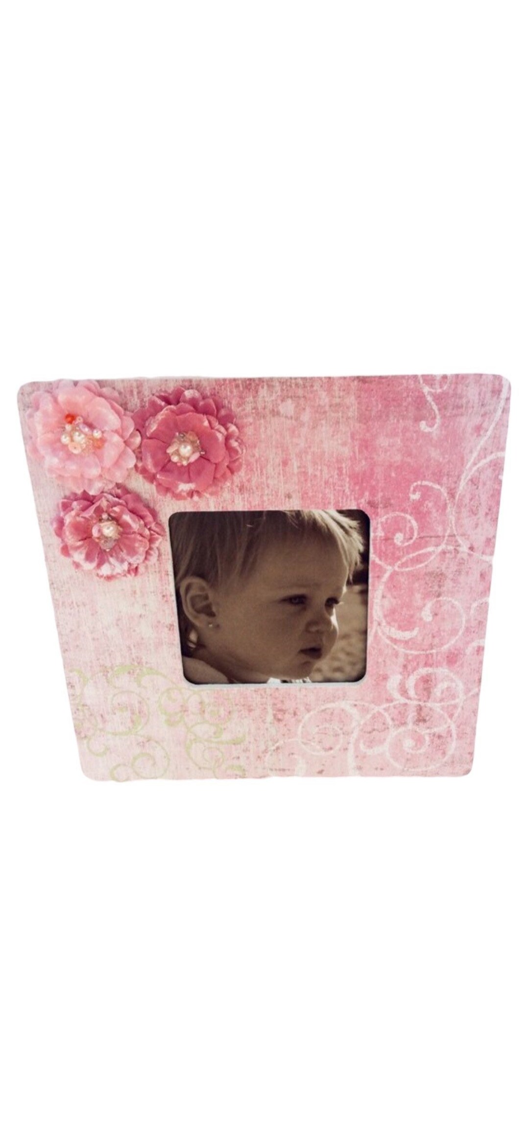 Picture Frame for Girls Bedroom or Nursery Photo Frame With Flowers ...