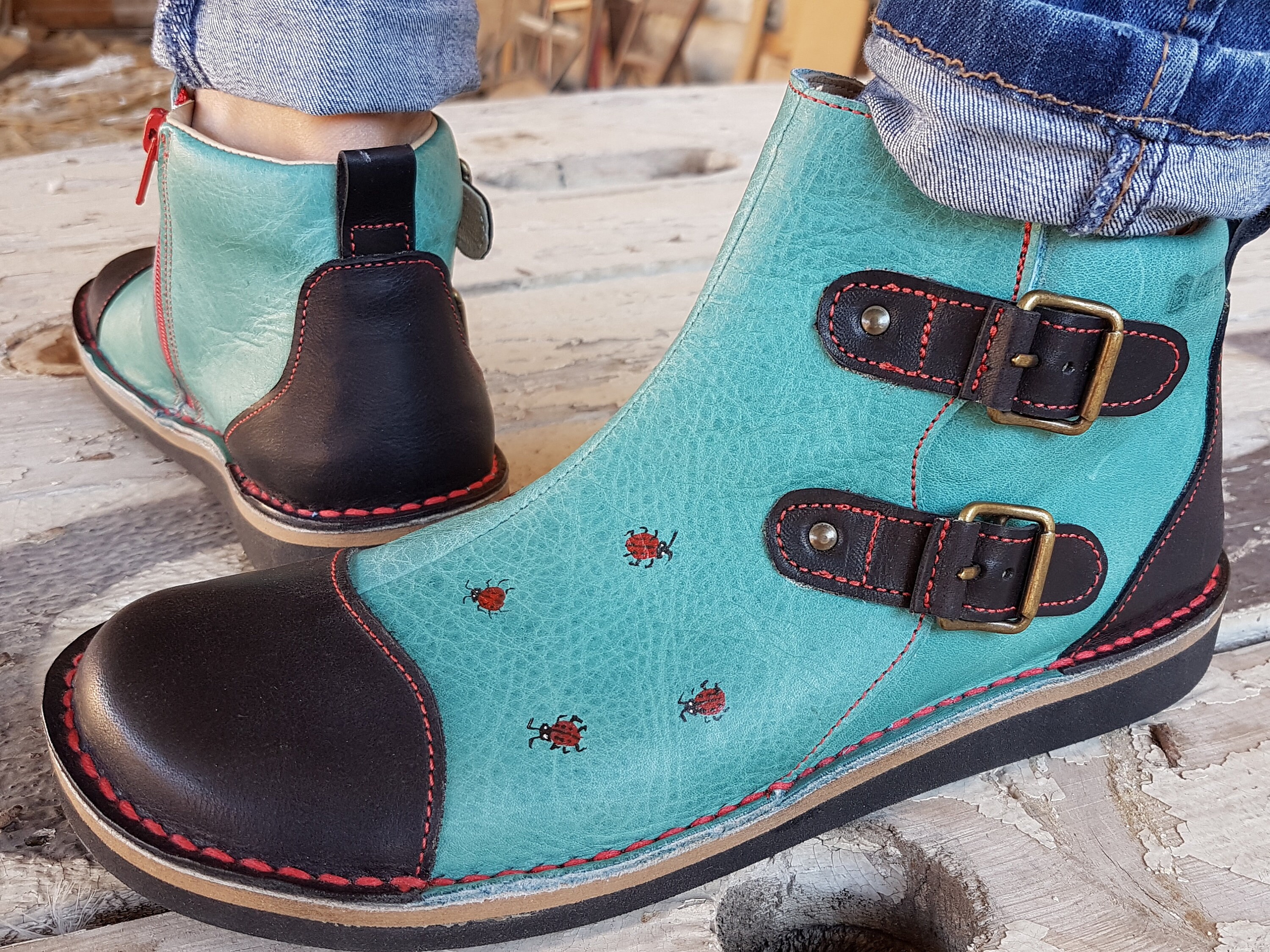 Bachimaña Boot, Short Boots With Zip, Handmade Shoes, Colorful Boots ...
